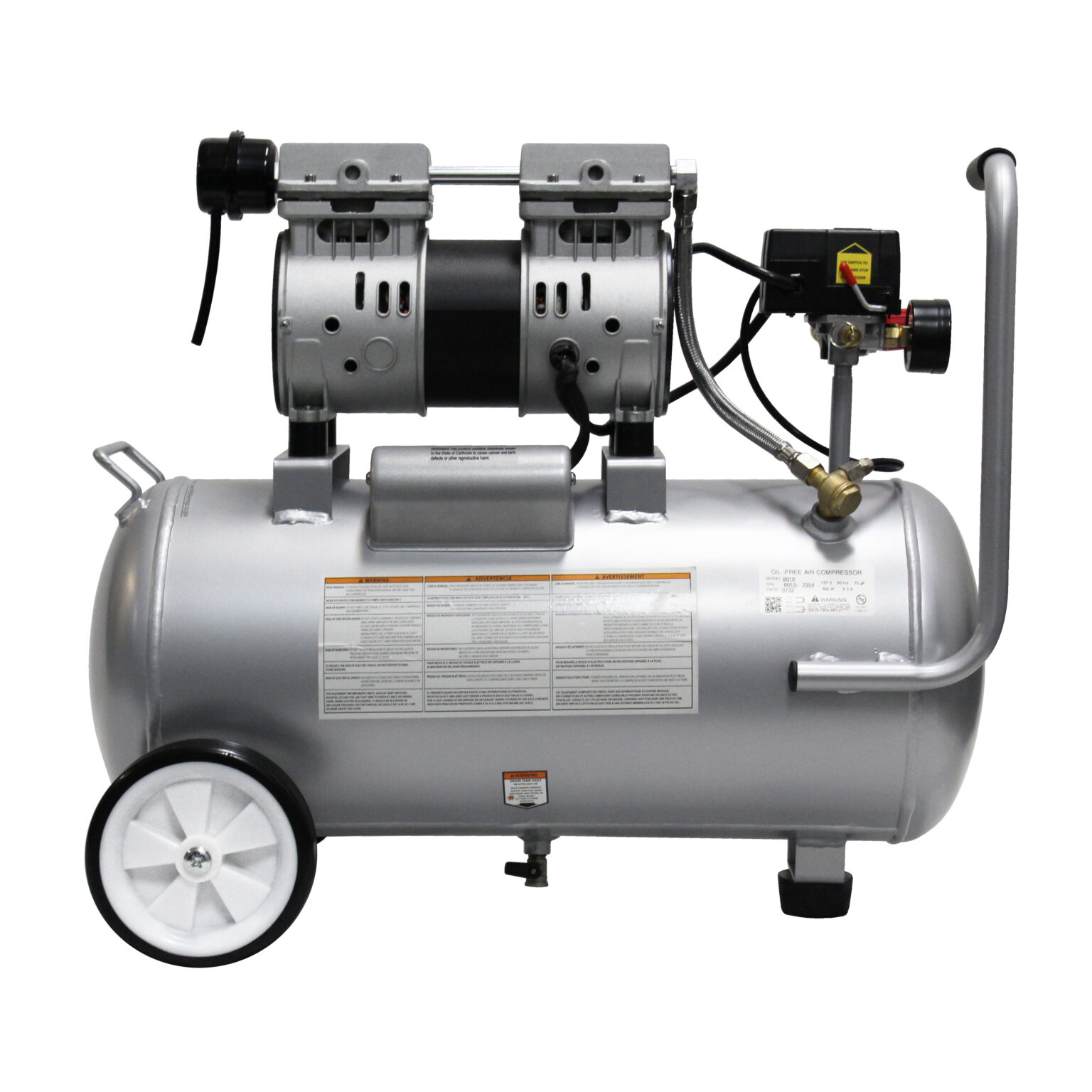 CALIFORNIA AIR TOOLS 8010 Ultra Quiet 1.0 Hp, Oil-Free, Lightweight 8 ...