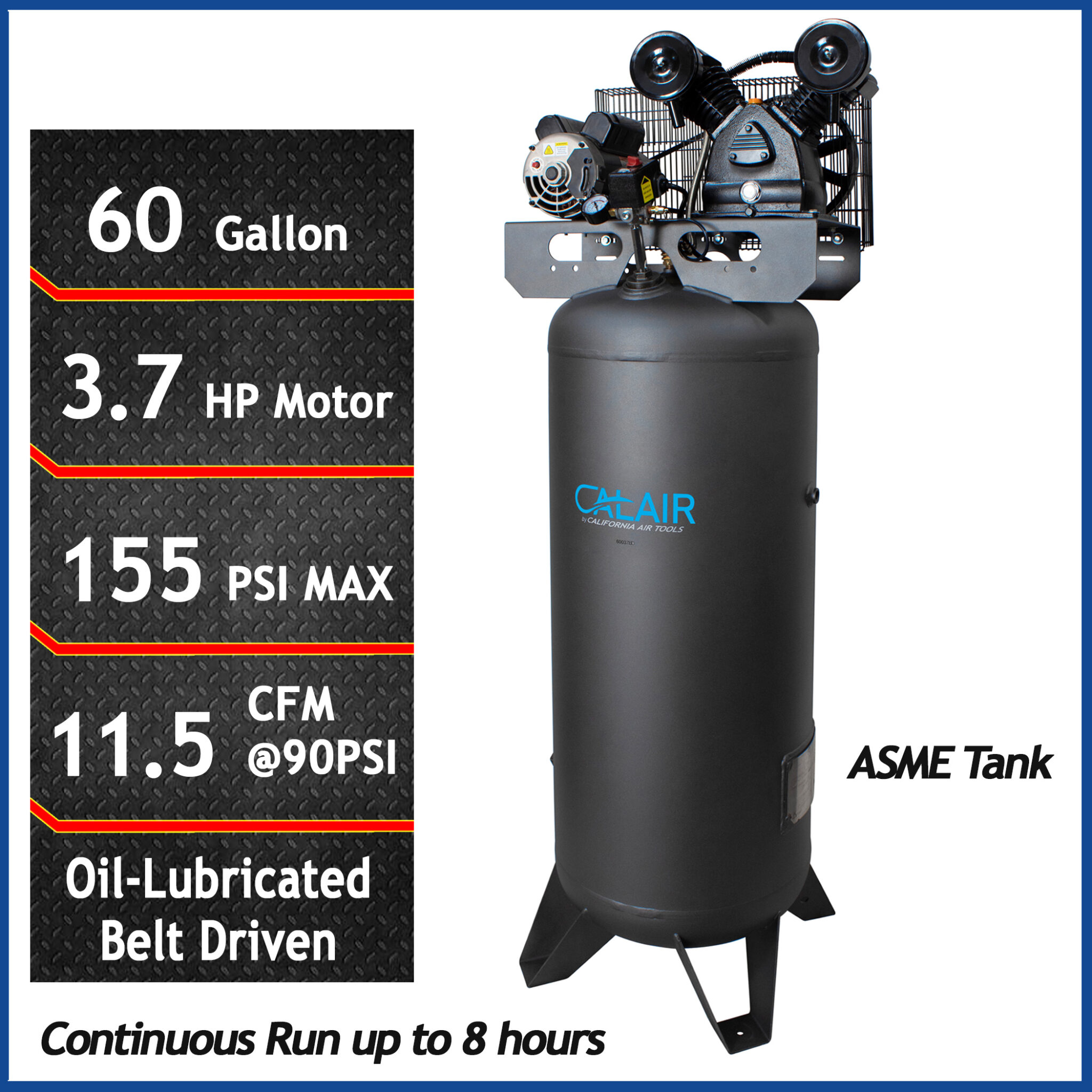 California Air Tools CALAIR 60037BD 60 Gal 3.7 hp One-Stage Oil ...